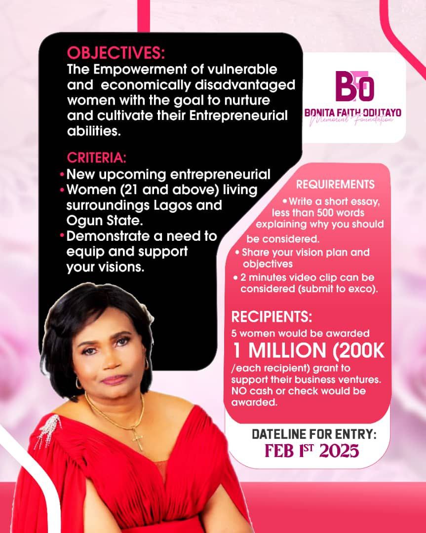Sango Otta Women Empowerment Program – Bonita Faith Memorial Foundation
